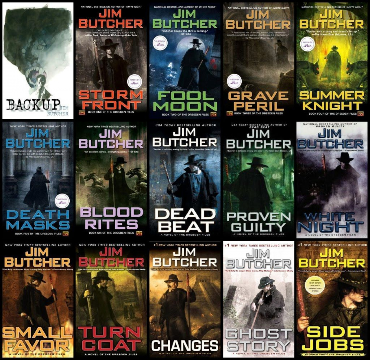 The Dresden Files Series by Jim butcher #1-16 books #889 Genre: mystery ...